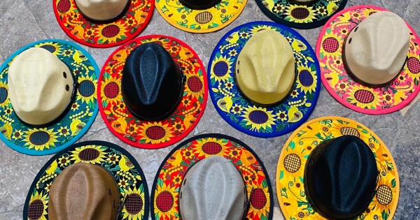 Embroidered hats for sale |Mexican style hats wholesale